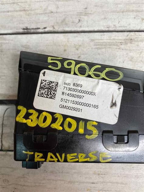 2021 Chevrolet Traverse Dashboard Collision Alert Display Oem 84208369 Inside Auto