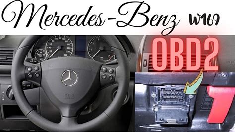 Mercedes A Class W169 Obd2 Port Location And Autel Autolink Scan
