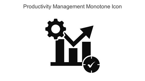 Productivity Management Monotone Icon In Powerpoint Pptx Png And Editable Eps Format Ppt Template
