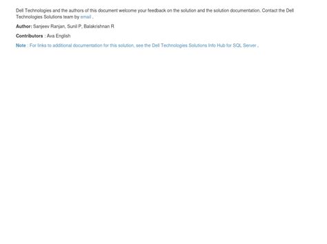 we value your feedback design guide—data analytics with sql server 2022 on red hat openshift