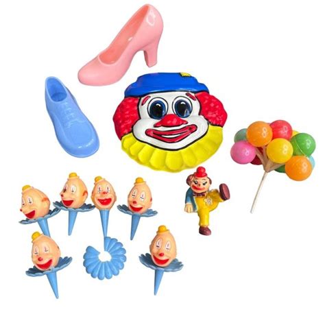 Party Supplies Vintage Cake Decorating Toppers Decorations Clowns