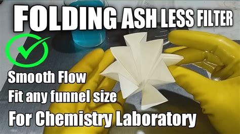How To Fold Filter Paper For Chemistry Laboratory How To Fold Filter