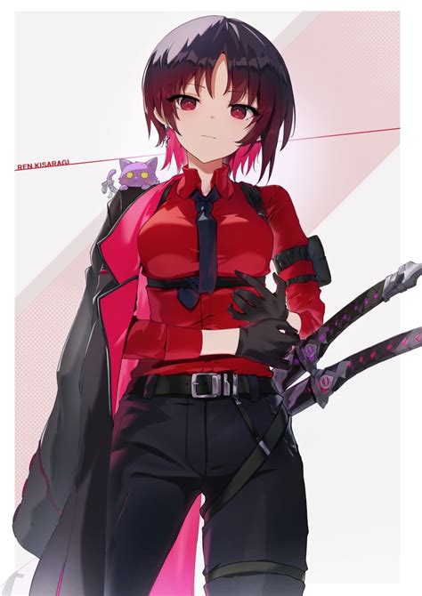 Tokonagi Yori Kisaragi Ren Vtuber Iris Black Games Vspo Absurdres Highres 1girl Arm