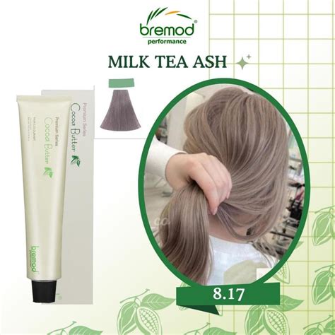 Bremod Premium Milk Tea Ash Bundle 8 17 Hair Colorant Hair Dye With