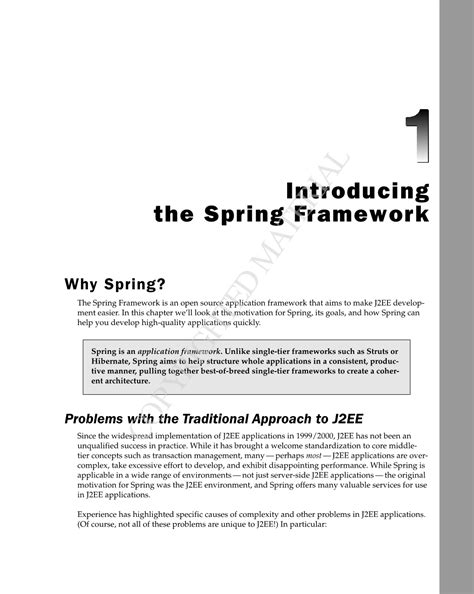 introducing the spring framework docslib