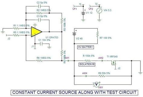 Simulation Design Of Constant Current Source Along With Test Circuit Download Scientific Diagram