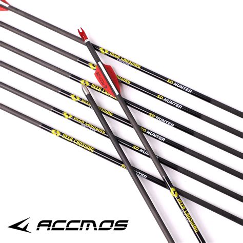 42mm Spine Arrow Shafts 31 Inch Pure Carbon Arrow Shafts For Diy