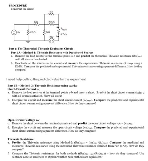 Solved PROCEDURE Construct The Circuit Part 1 The Chegg Com