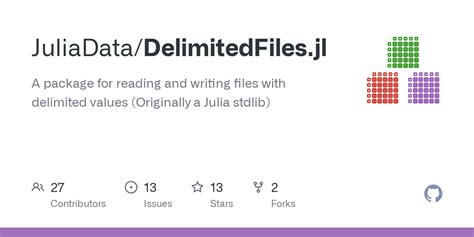 GitHub JuliaData DelimitedFiles Jl A Package For Reading And Writing