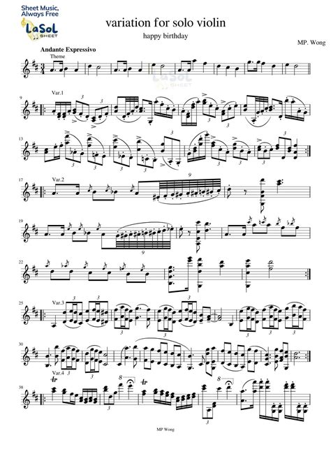Happy Birthday Violin Sheet Music Download Free Pdf