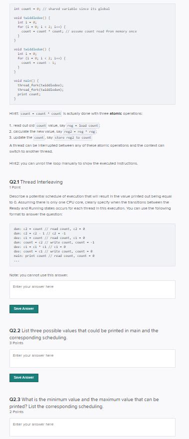 int count shared variable since its global