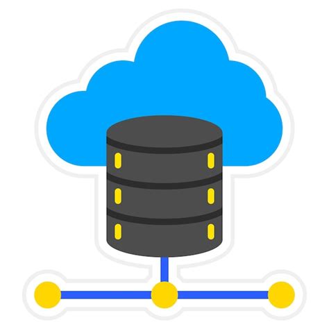 Premium Vector Cloud Data Icon
