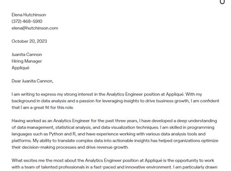17 Data Engineer Cover Letter Examples With In Depth Guidance