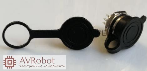 Заглушка резиновая пылезащитная на авиационный разъем GX12, диаметр ...
