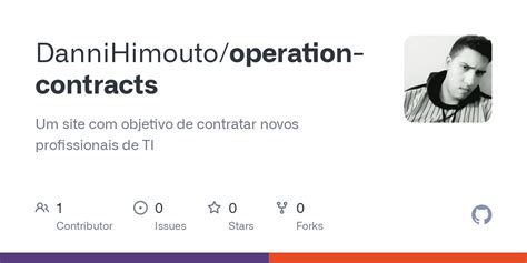 Github Dannihimoutooperation Contracts Um Site Com Objetivo De