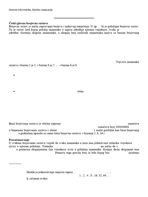 21 Brojevni Sustavi Pdf