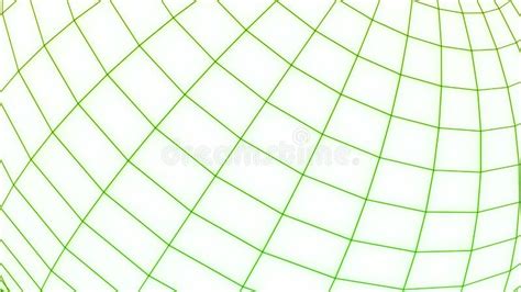 Spherical Cell Moves On White Background Design Animation Of Simple Moving Grid With Circular