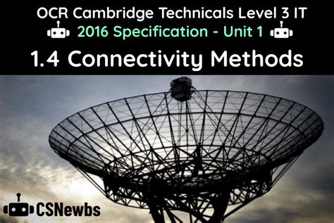 Ocr Ctech It Unit 1 1 4 Connectivity Csnewbs