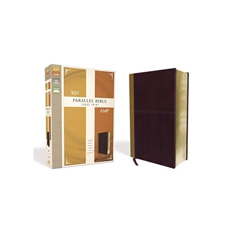 Buy KJV Amplified Parallel Bible Large Print Leathersoft Tan
