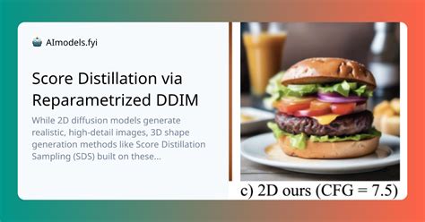 Score Distillation Via Reparametrized Ddim Ai Research Paper Details