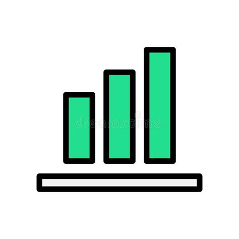 Graph Icon In Trendy Flat Style Isolated On White Background Chart Bar