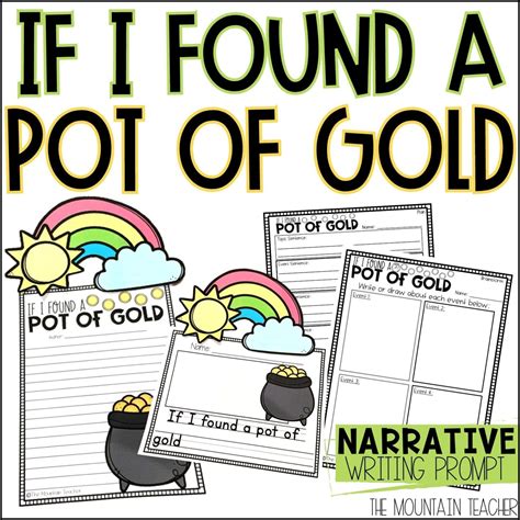 If I Found A Pot Of Gold St Patricks Day Writing Prompt And Bulletin