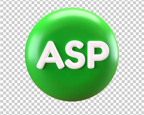 premium psd asp icon 3d render