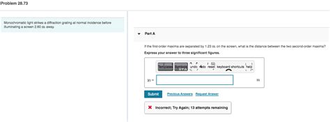 Solved Problem 28 73 Monochromatic Light Strikes A