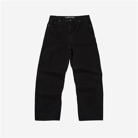 스웨이드 배기 데님 블랙 Suade Kream