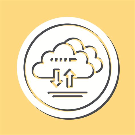 Cloud Data Vector Icon 21442039 Vector Art At Vecteezy