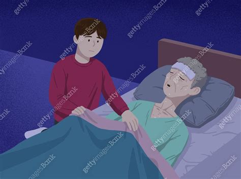 영케어러 십대 나이 가난 사회이슈 돌보기 컨셉 소외계층 할머니 조부모 질병 건강이상 이미지 Jv12648799 일러스트 무료 일러스트