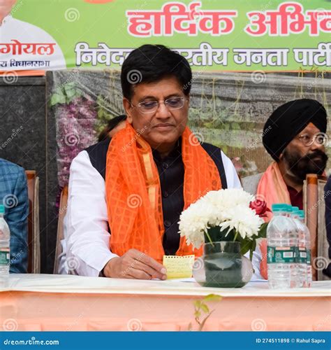 New Delhi India November 27 2022 Piyush Goyal Cabinet Minister And Core Member Of Bharatiya