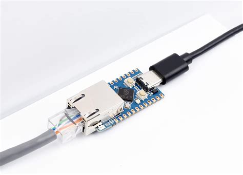 Rp2040 Ethernet Port Mini Development Board Based On Raspberry Pi Rp2040 Onboard Controllable