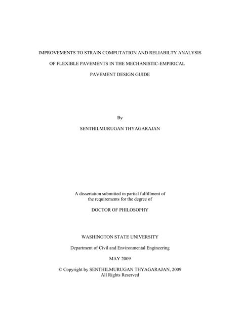 Pdf Improvements To Strain Computation And Reliabilty Analysis Of Flexible Pavements In The