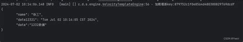 Springboot 使用velocity模板引擎velocity Engine Core Csdn博客