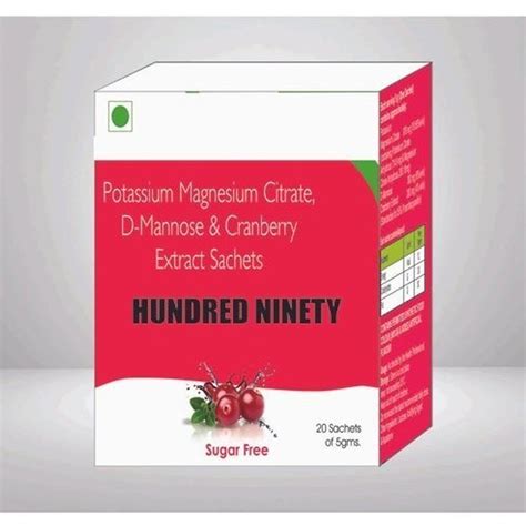 Potassium Magnesium Citrate D Mannose And Cranberry Extract Sachet At Rs