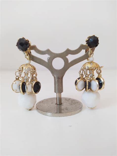 1950s Cheeky Chacha Chip Clips Vintage 50s Black W… Gem