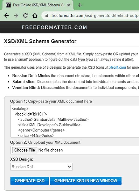 7 best free online xml schema generator websites