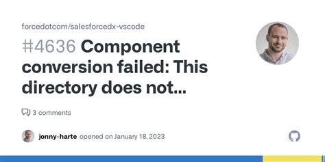 Component Conversion Failed This Directory Does Not Contain A Valid