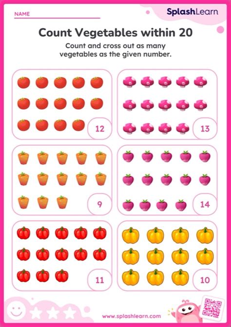 Counting Objects Within 20 Worksheets Free And Printable Splashlearn