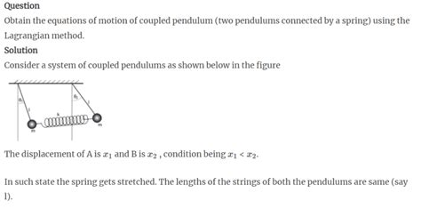 Coupled Pendulum Spring System • Physics Forums