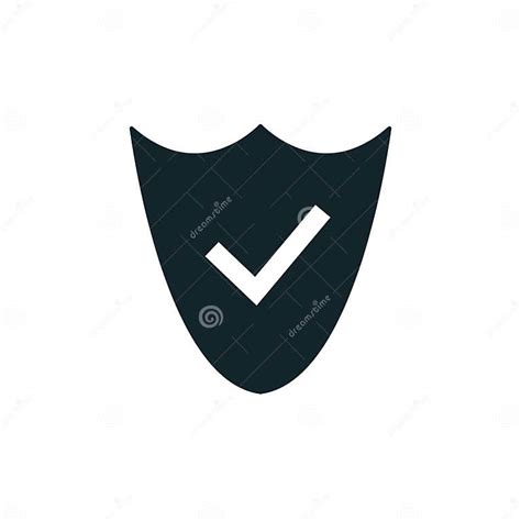 Security Shield Displaying A Check Mark Symbol For Safety And