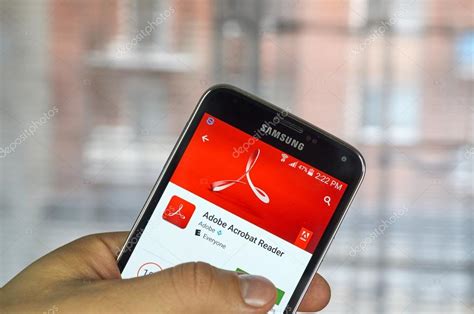 Adobe Acrobat Reader Mobile App Stock Editorial Photo Dennizn 105006738