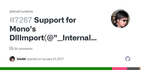 Support For Mono S Dllimport Internal Issue Dotnet Runtime Github