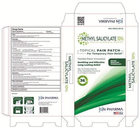 Methyl Salicylate 10 Methyl Salicylate Patch