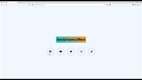 How To Make Icon Hover Effect Using Only Html And Css Icons Animation