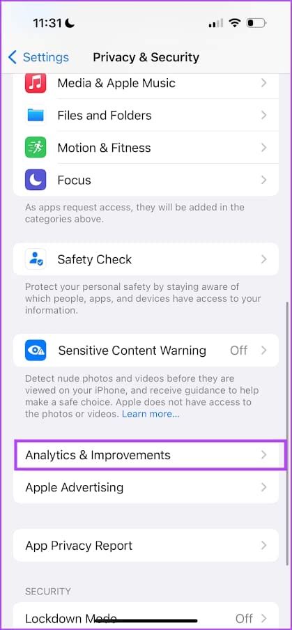 What Is Iphone Analytics Data And How To Enable Or Disable It Guiding Tech