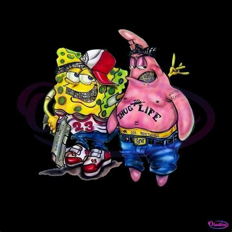 Gangster Spongebob And Patrick Wallpaper