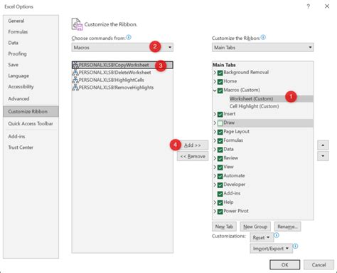 How To Permanently Add Macros In Excel Ribbon