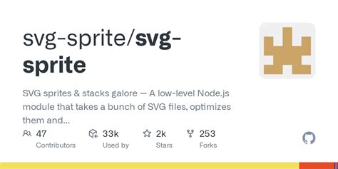 Github Svg Sprite Svg Sprite Svg Sprites Stacks Galore A Low Level Node Js Module That